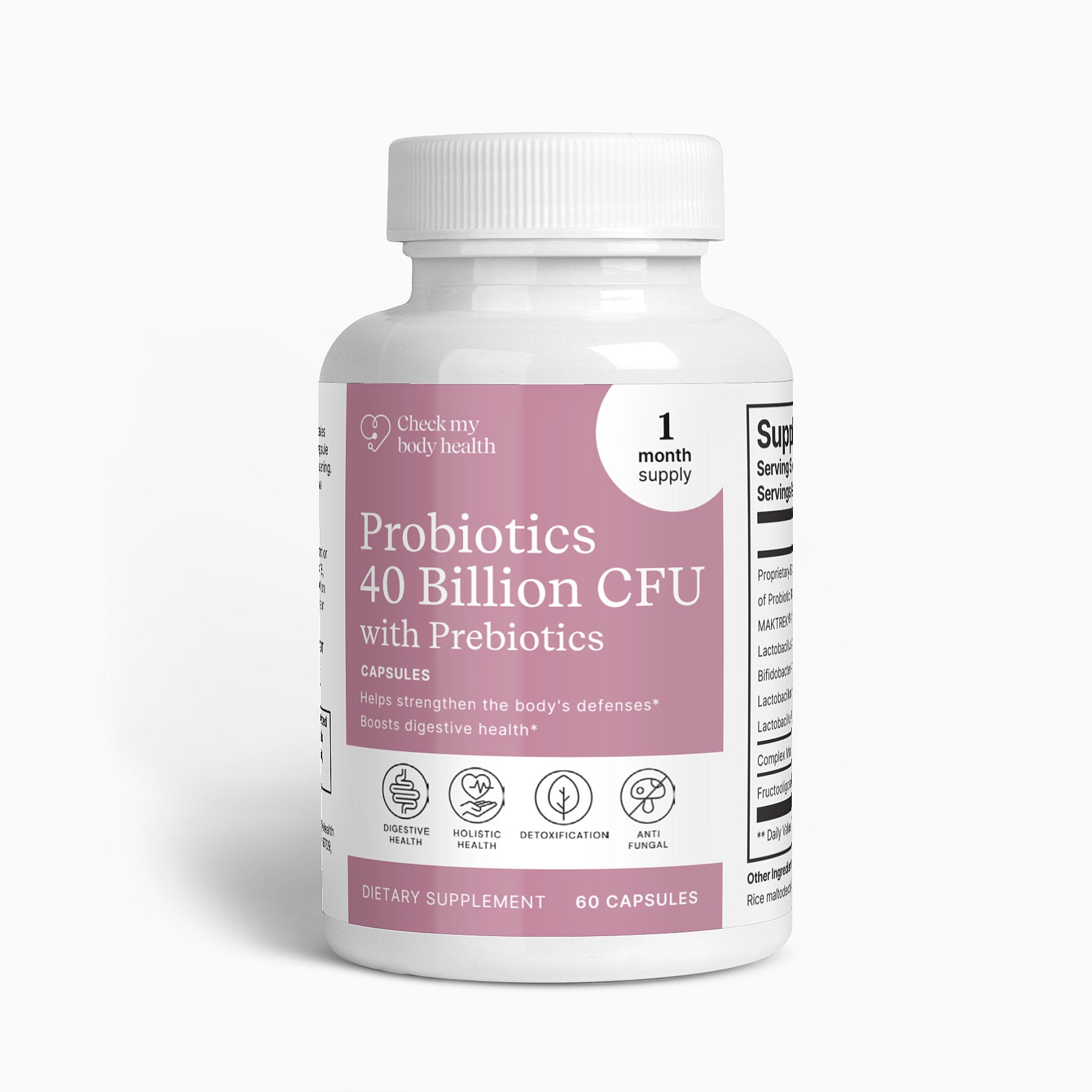 Probiotic 40 Billion with Prebiotics – Check My Body Health Canada
